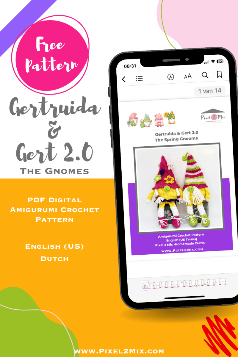 Gertruida & Gert 2.0 * The Gnomes * Free PDF Crochet Pattern | www ...