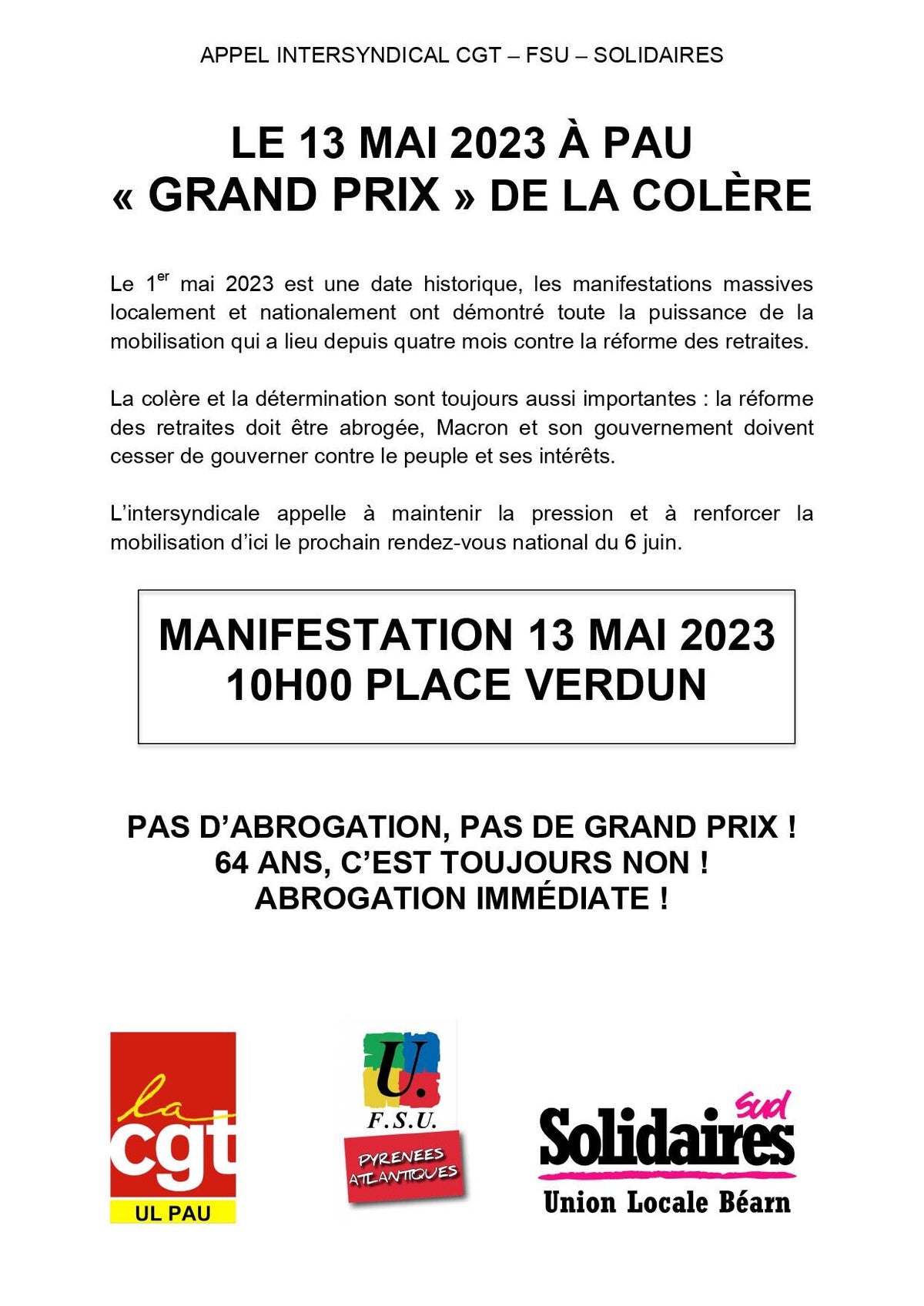 CGT Hôpital de Pau