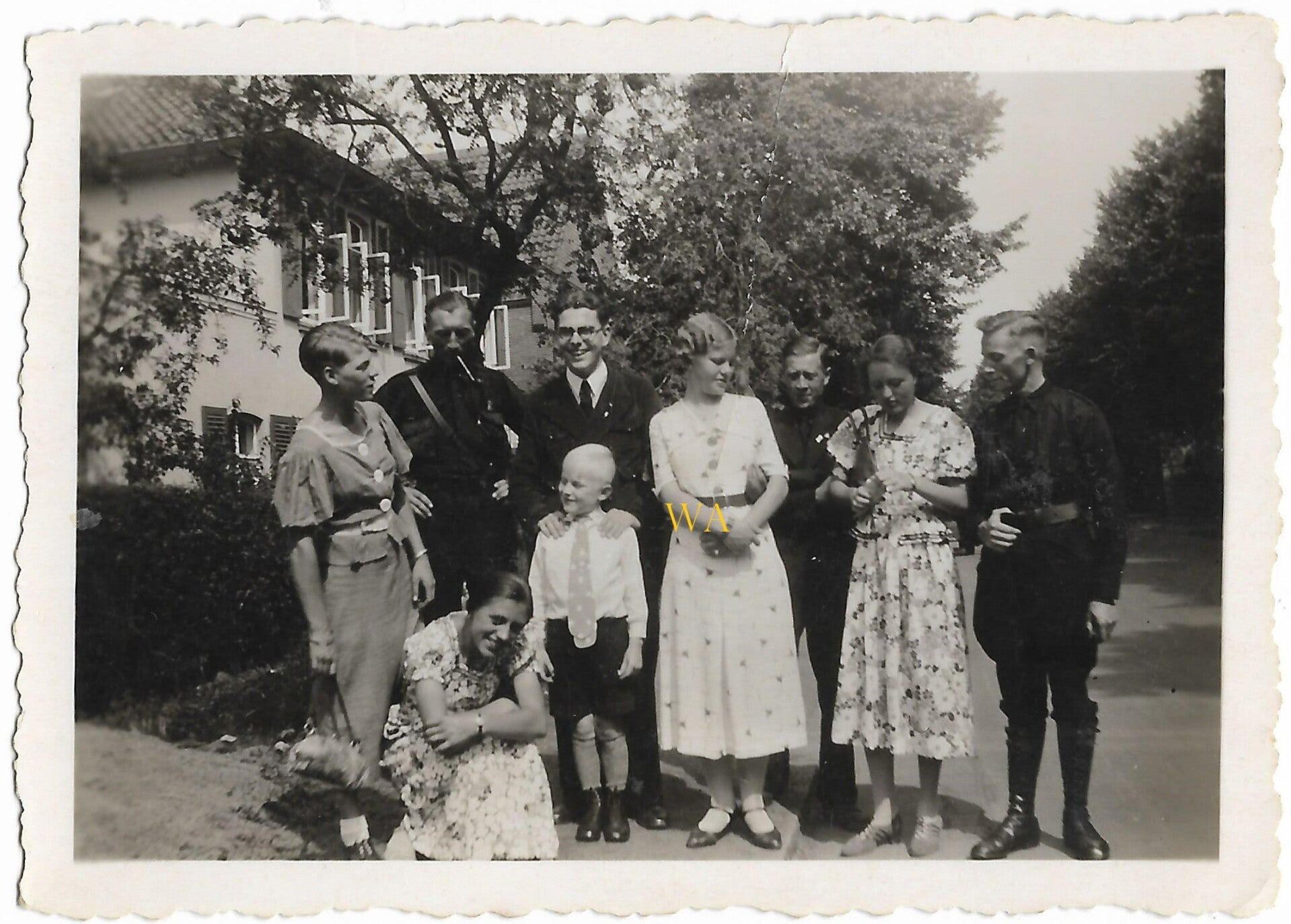 Group of NSB members in uniform ( Dutch collaborators) | wimco antiques