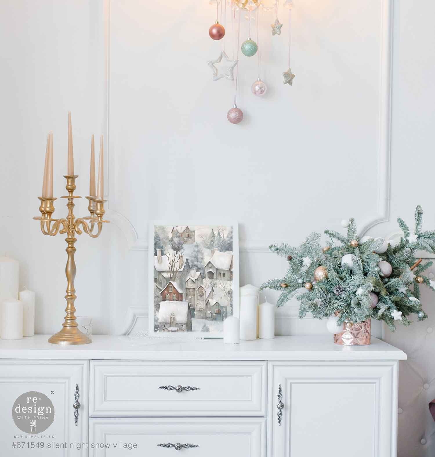 Decoupage papier - Redesign Decoupage Fiber Paper set A3 - Silent Night ...