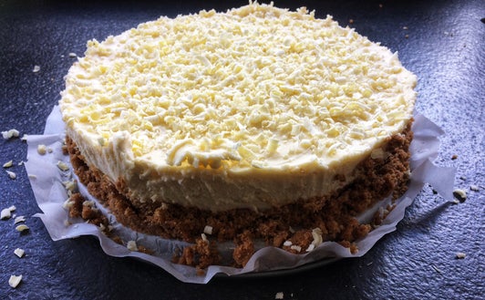 Snelle witte Chocolade taart