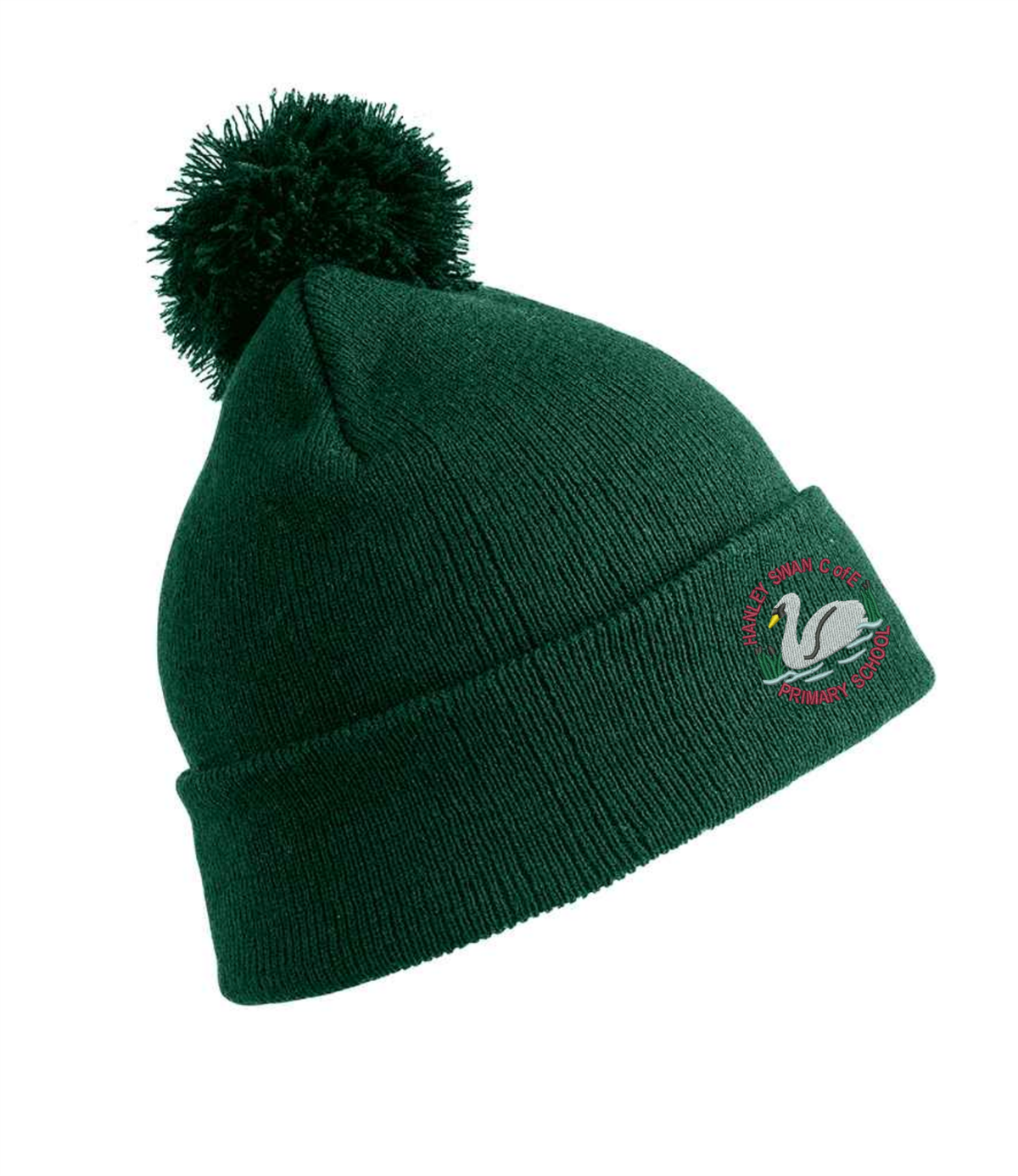Bottle Green Bobble Hat | Hanley Swan Primary School Shop