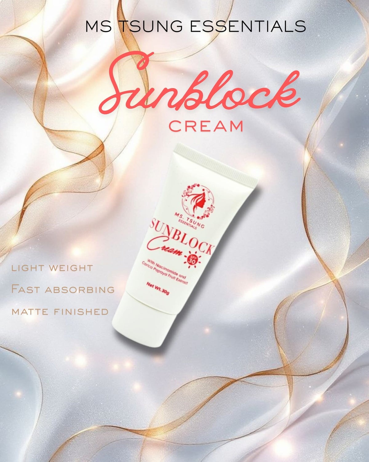 Ms. Tsung Sunblock cream SPF 30 | KCA Online Beauty Shop
