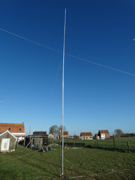 40m vertical / My dream the 40m 4Square / HF TX antennas | ON7MV