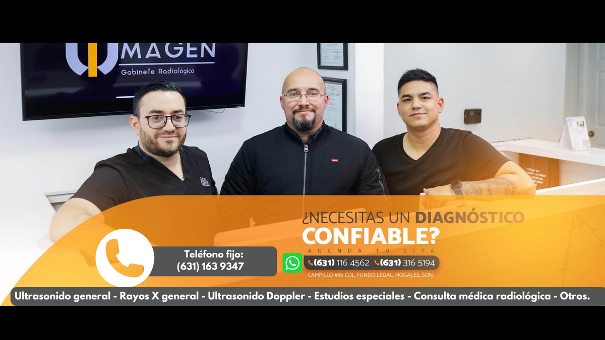 Ultrasonido, Rayos x, Doppler, Electrocardiograma, Medicos.
