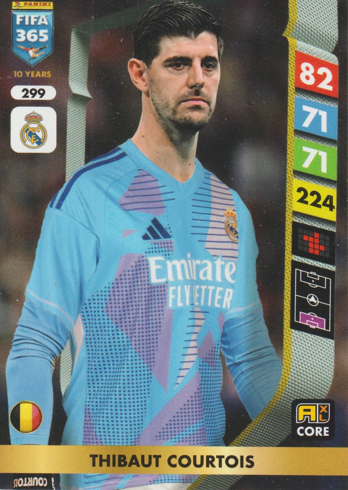 #299: Thibaut Courtois (Real Madrid) - Panini FIFA 365 Adrenalyn XL ...