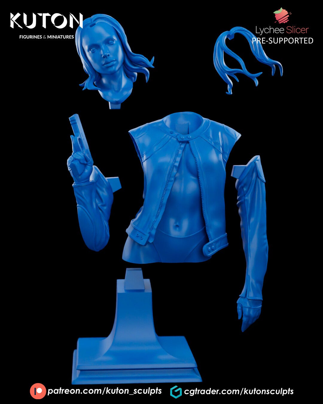 Adora - Bust - by Kuton Figurines | Immortalizing MiniPrints