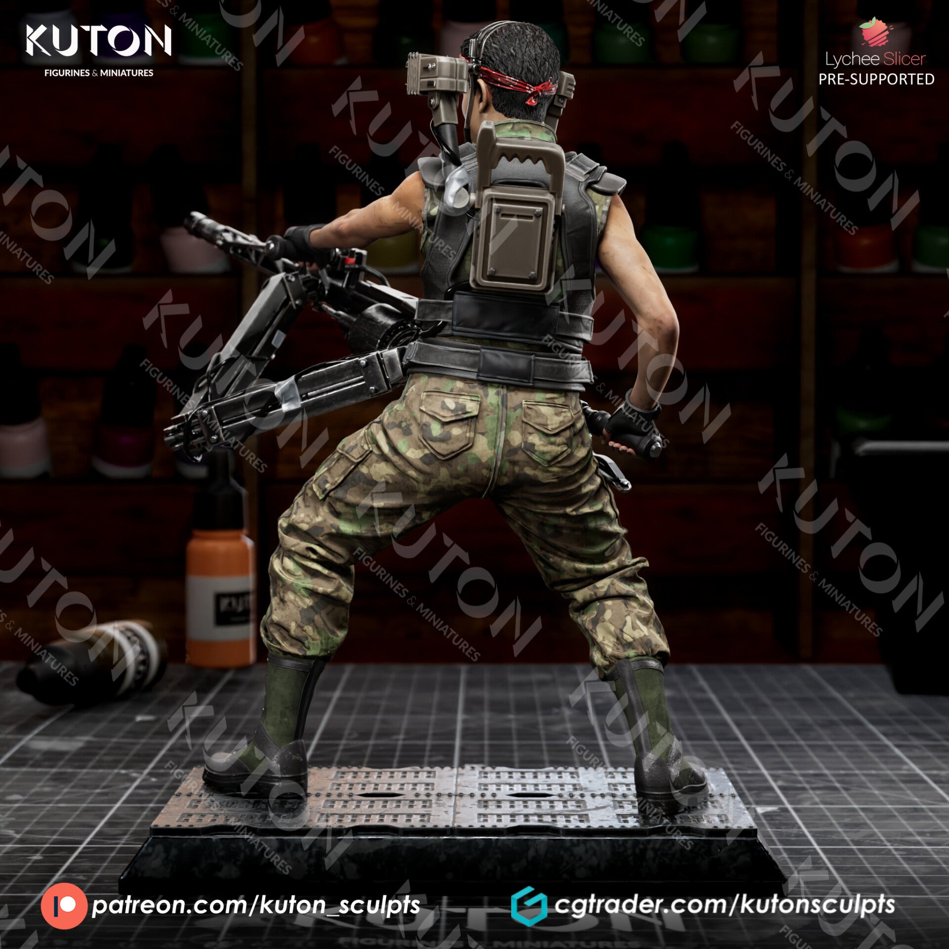 Private Vasquez - Figurine - by Kuton Figurines | Immortalizing MiniPrints