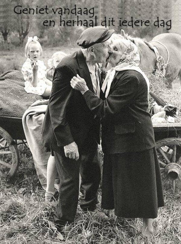 Nostalgisch foto en tekstbordje no. 707 (4 stuks) geniet vandaag ...