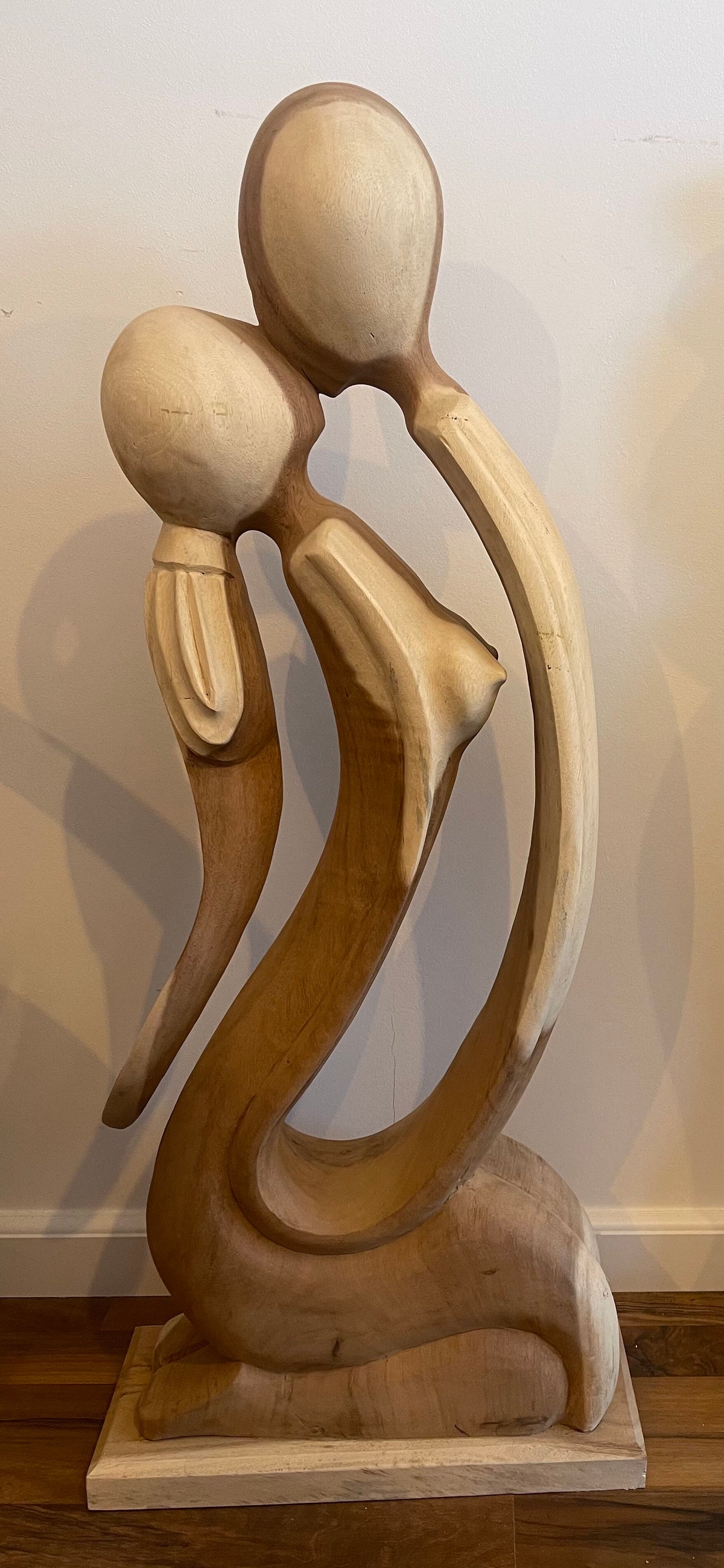 Abstracte beelden & Zittende poppen | WoodDecoByDina