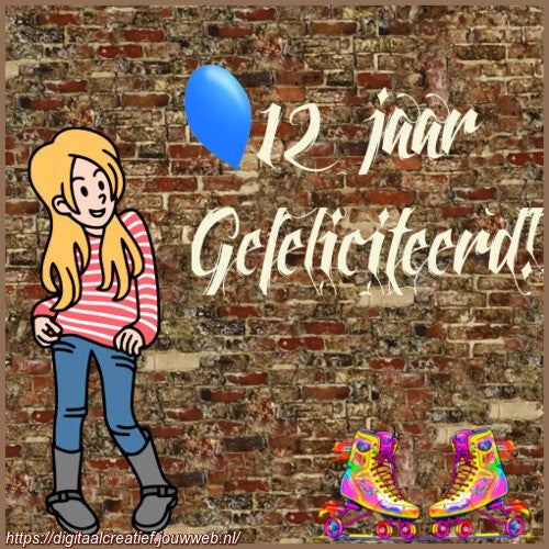 Felicitatie met leeftijd. Whats App wenskaarten gratis te downloaden