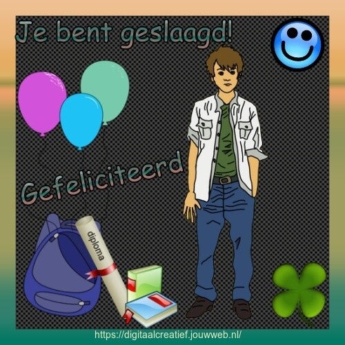 Geslaagd-Afgestudeerd. Whats App wenskaarten gratis te downloaden