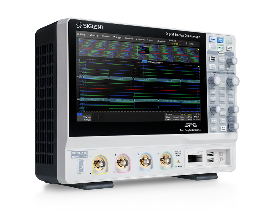 Siglent SDS2354X HD 12-bit 350MHz Oscilloscope | siglent.eu