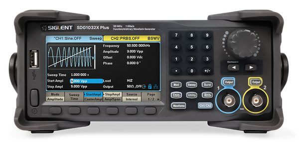 Siglent SDG1032X PLUS 30MHz 1 GSa/s Arbitrary / Waveform Generator ...