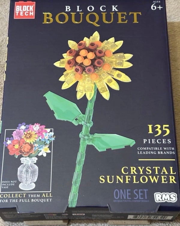 Block Tech Bouquet Flower Building Sets (multiple options) | Learning ...
