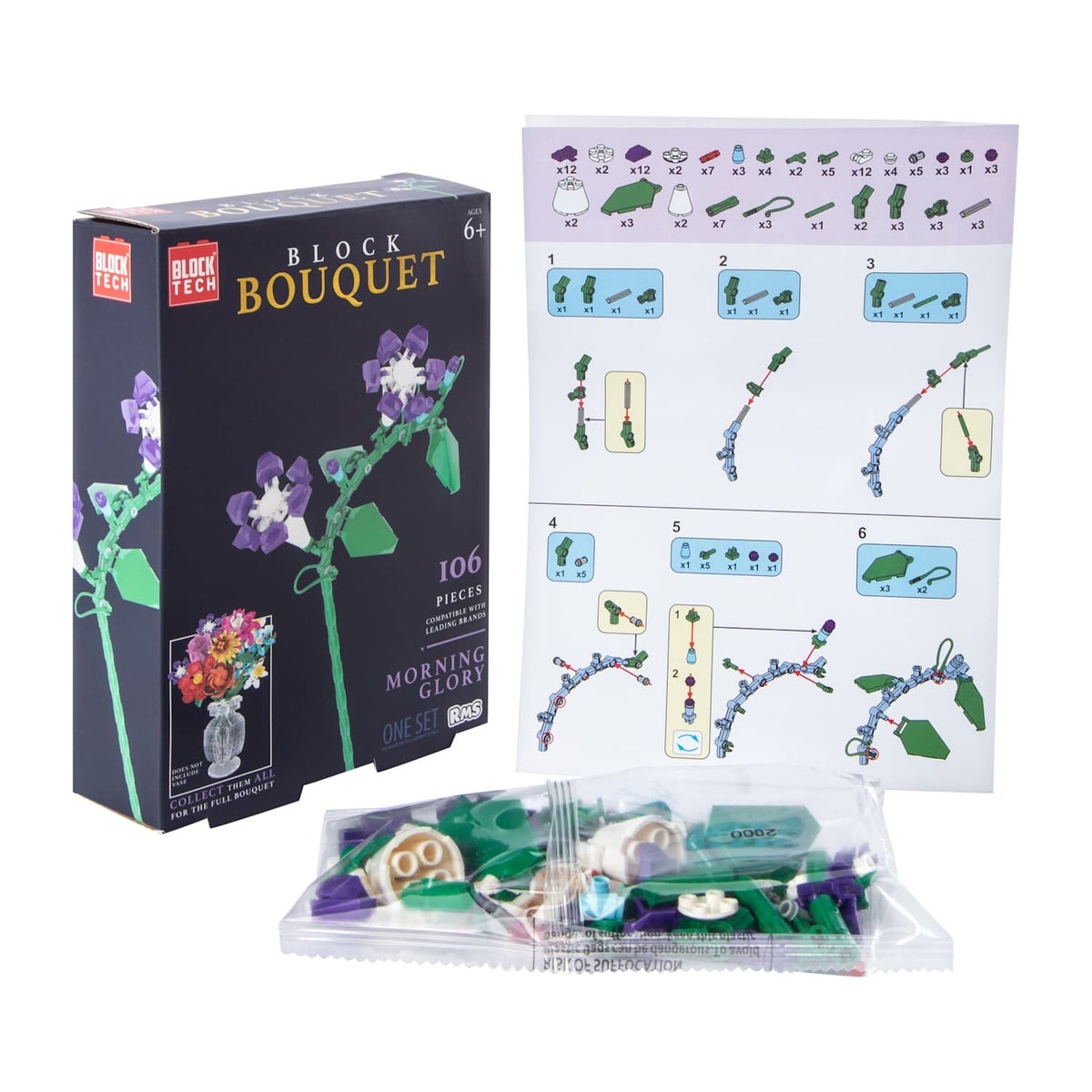 Block Tech Bouquet Flower Building Sets (multiple options) | Learning ...