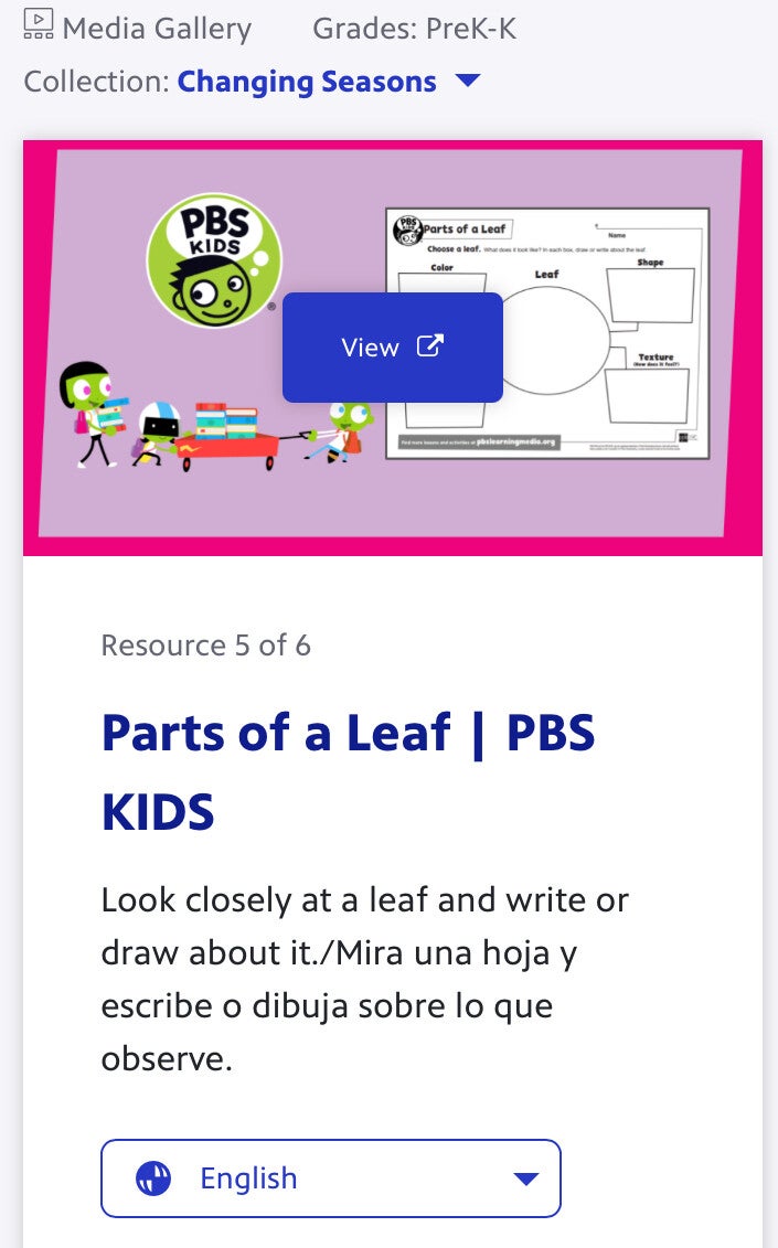 Public Broadcasting Service (PBS) Kids Lesson Plans