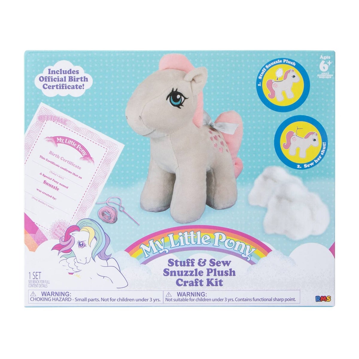 My Little Pony® Stuff & Sew Snuzzle Plush Craft Kit Set | Learning Made ...