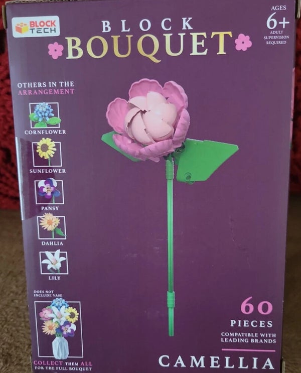 Block Tech Bouquet Flower Building Sets (multiple options) | Learning ...