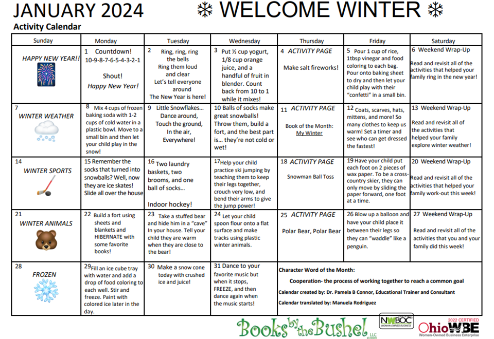 2024 Feb Family Activ INC / Monthly Family Activities / Family Fun ...