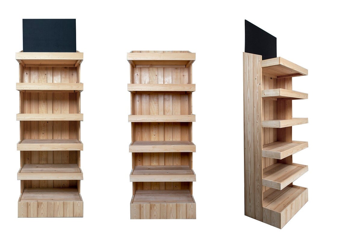 Winkeldisplay hout – stijlvol & praktisch | Witvliet Meubelen