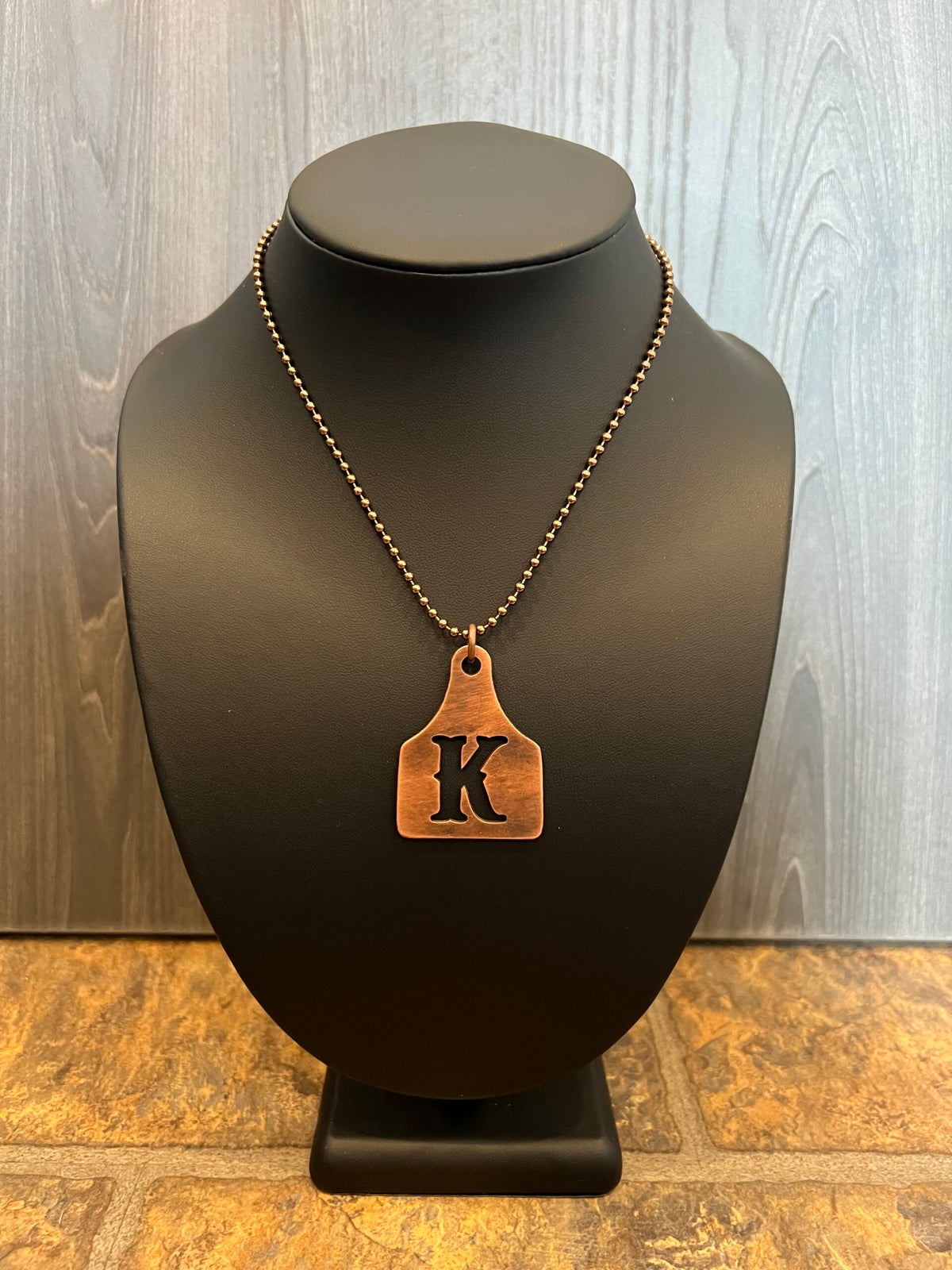 Large cattle ear tag key chain | J Bar J Metalworks