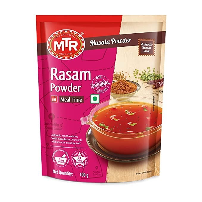 MTR Rasam Powder 100g | Desi Shop USA | KILLI Herbs, Yogi Tea, Coffee ...
