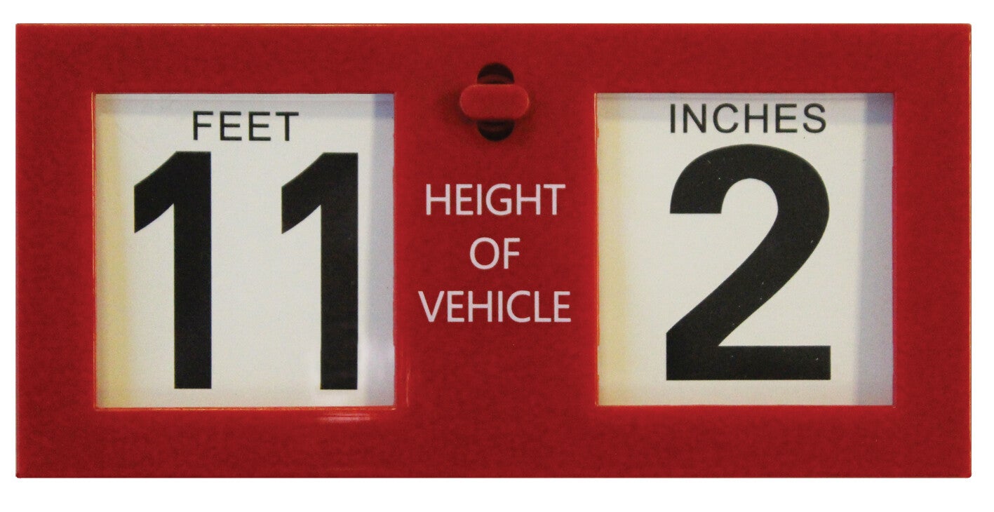 Vehicle Height Indicator - Imperial & Metric | Aspire Horsebox Supplies