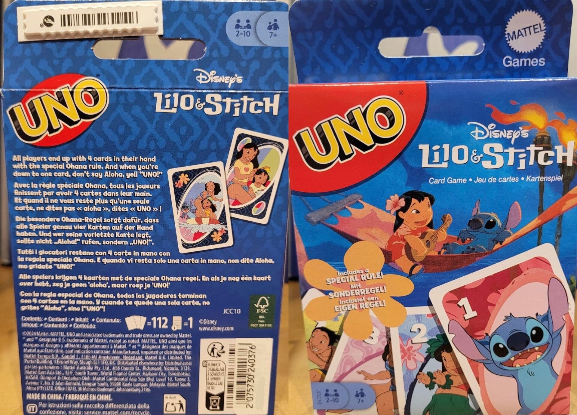 Lilo & Stitch UNO - Disneyland Paris | Magical Castle Store