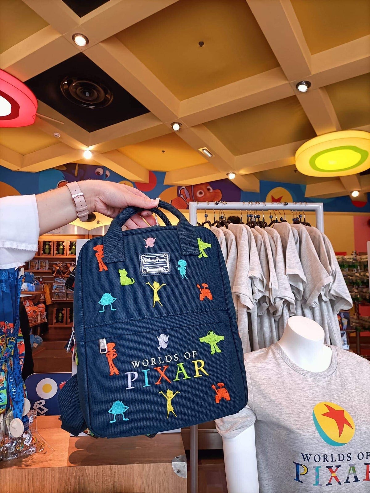 Worlds of pixar canvas loungefly - Disneyland Paris | Magical Castle Store