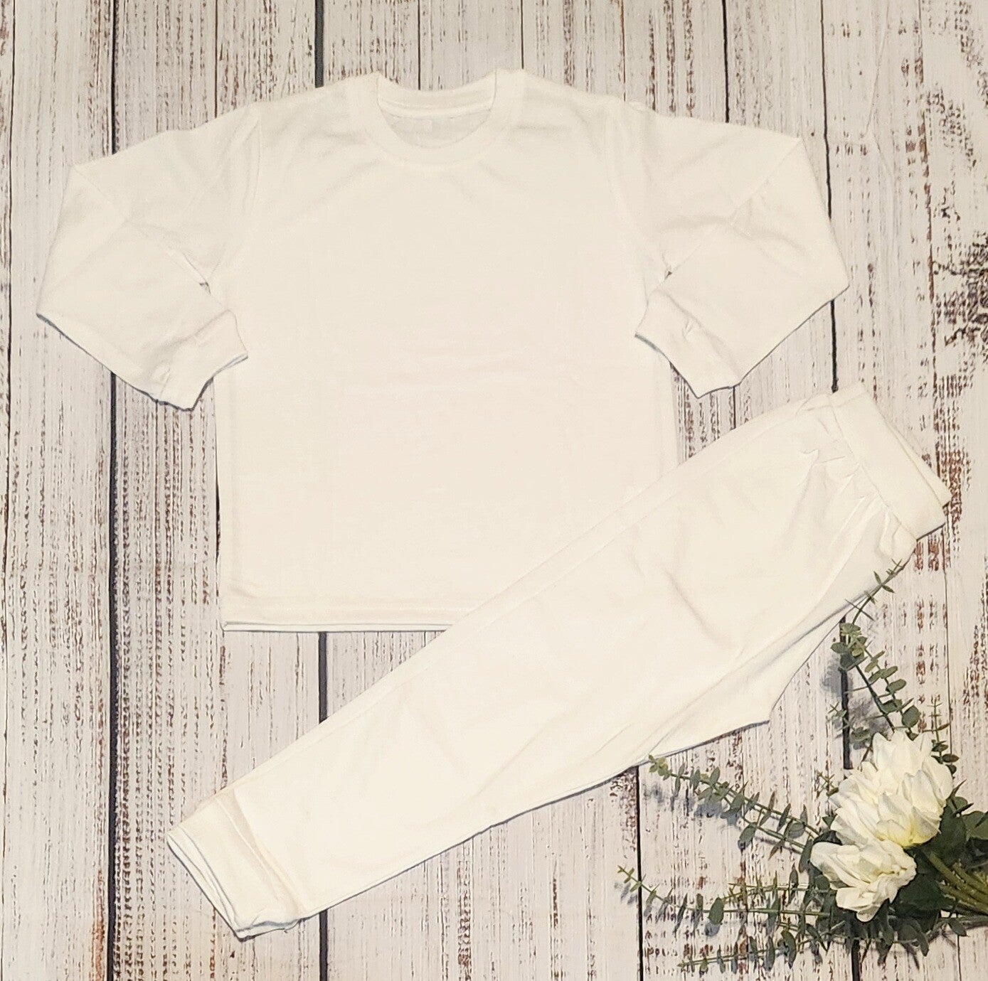 Kids White Pyjamas | Shamrock Wholesale Blanks