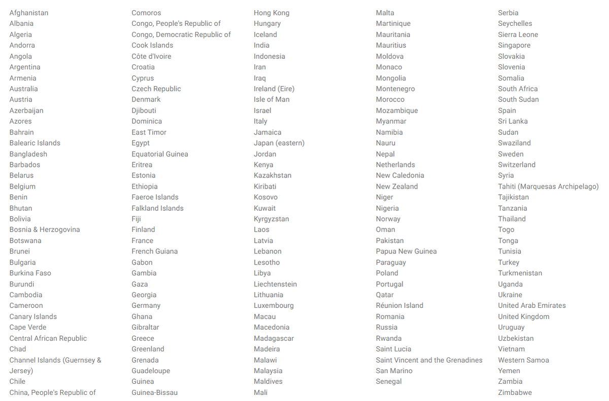Countries with 50 Hz Electrical Services | Canadian Dew Technologies Inc.