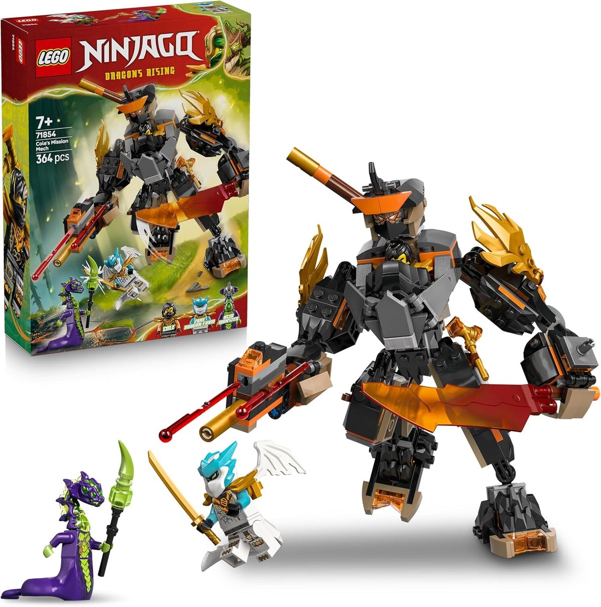 LEGO NINJAGO 71854 Coles Action-Mech und Drachen-Zane - Ninja ...