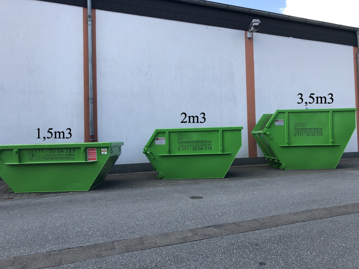 Containergrößen | MICRO Containerservice