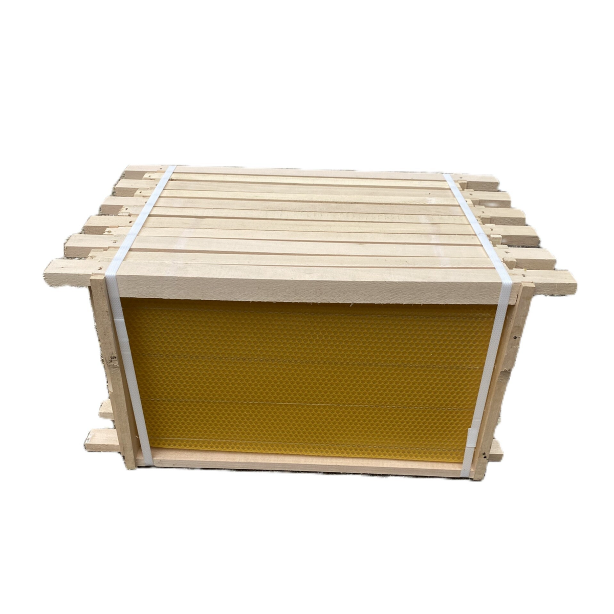 11x Assembled National Deep Hoffman Frames, Wired Wax Foundation ...