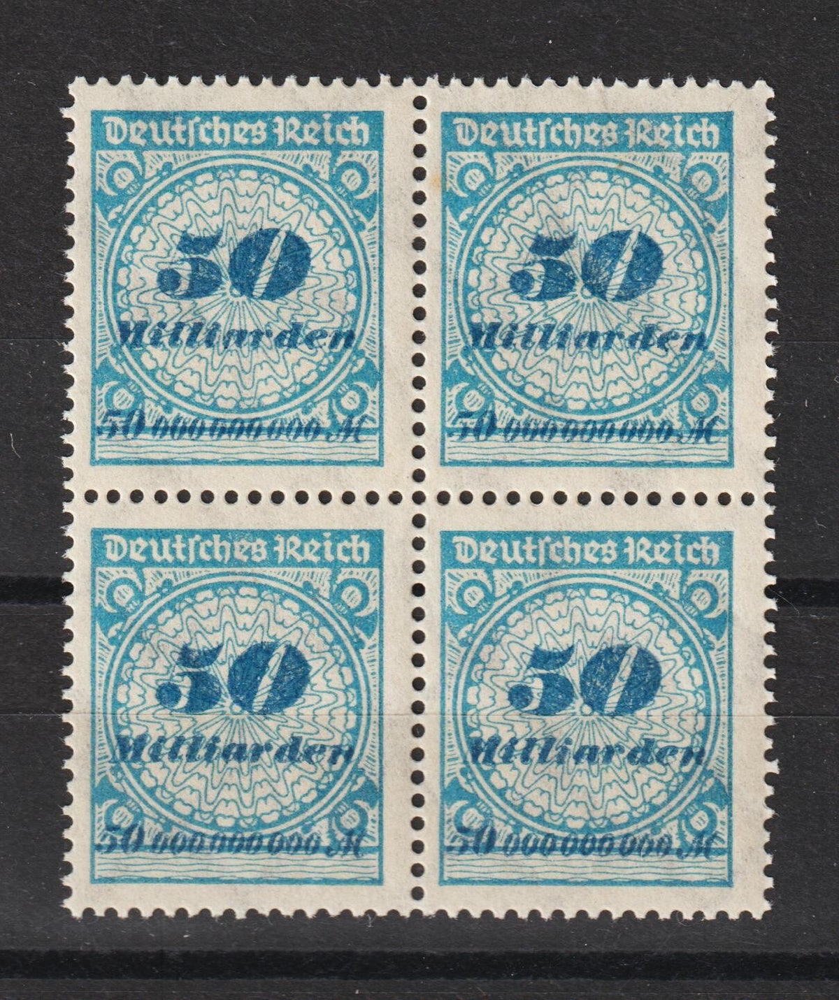 MiNr. 330 HT ** im Viererblock (0327) | Online Briefmarken Handel Peter ...