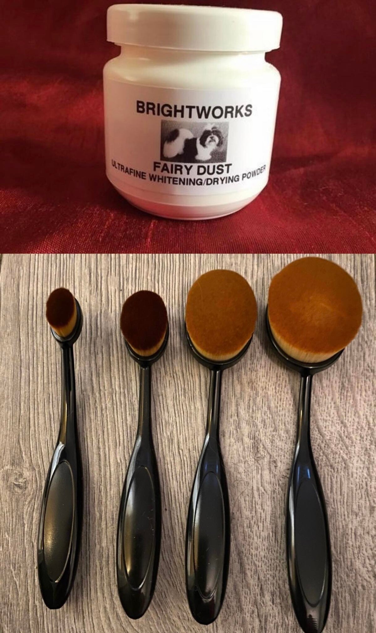 Brightworks Fairy Dust Face Powder 50g & Brightworks Canine Face Brush ...