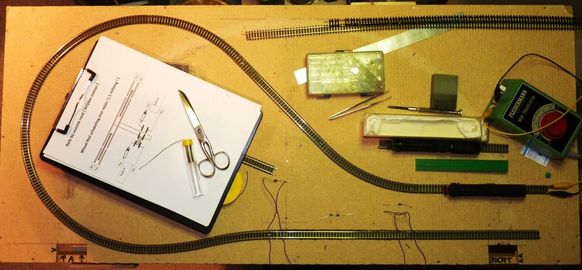 Schaduw station / het maken van een module | Modeltrein spoor N