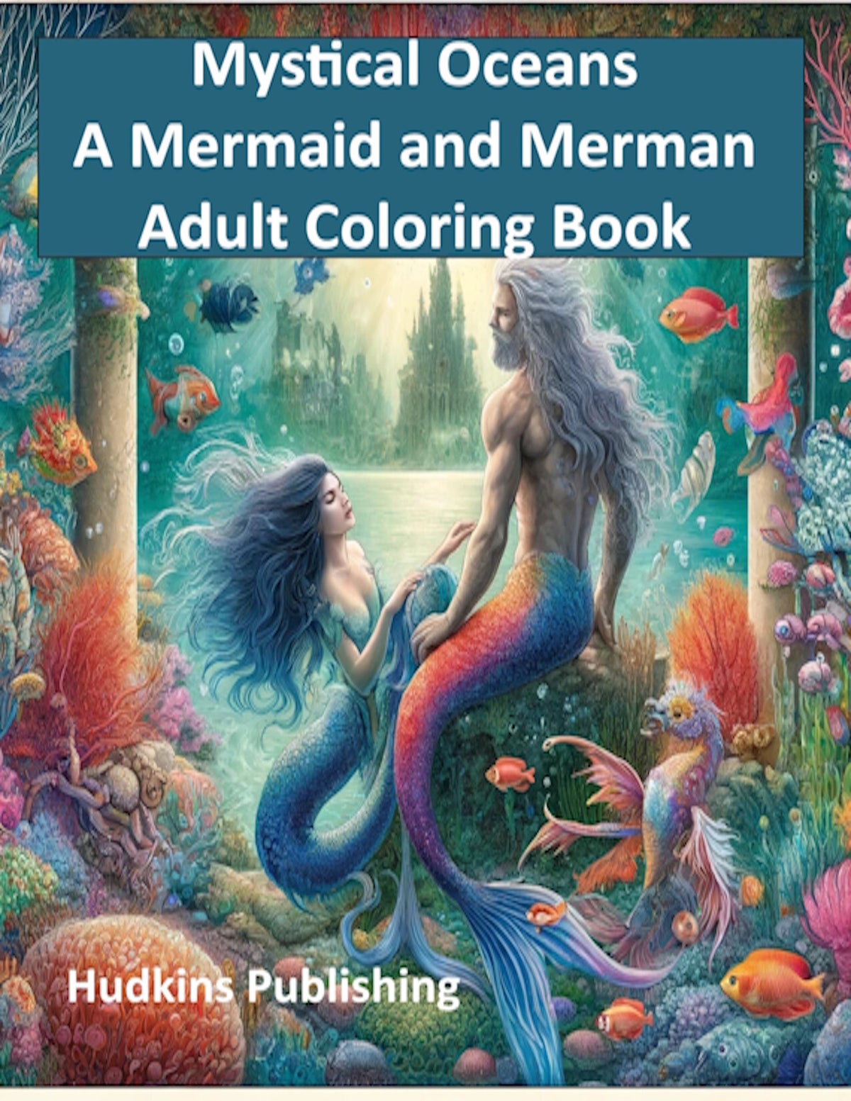 Mermaids & Mermen Adult Coloring Book Hudkins Publishing | Hudkins ...