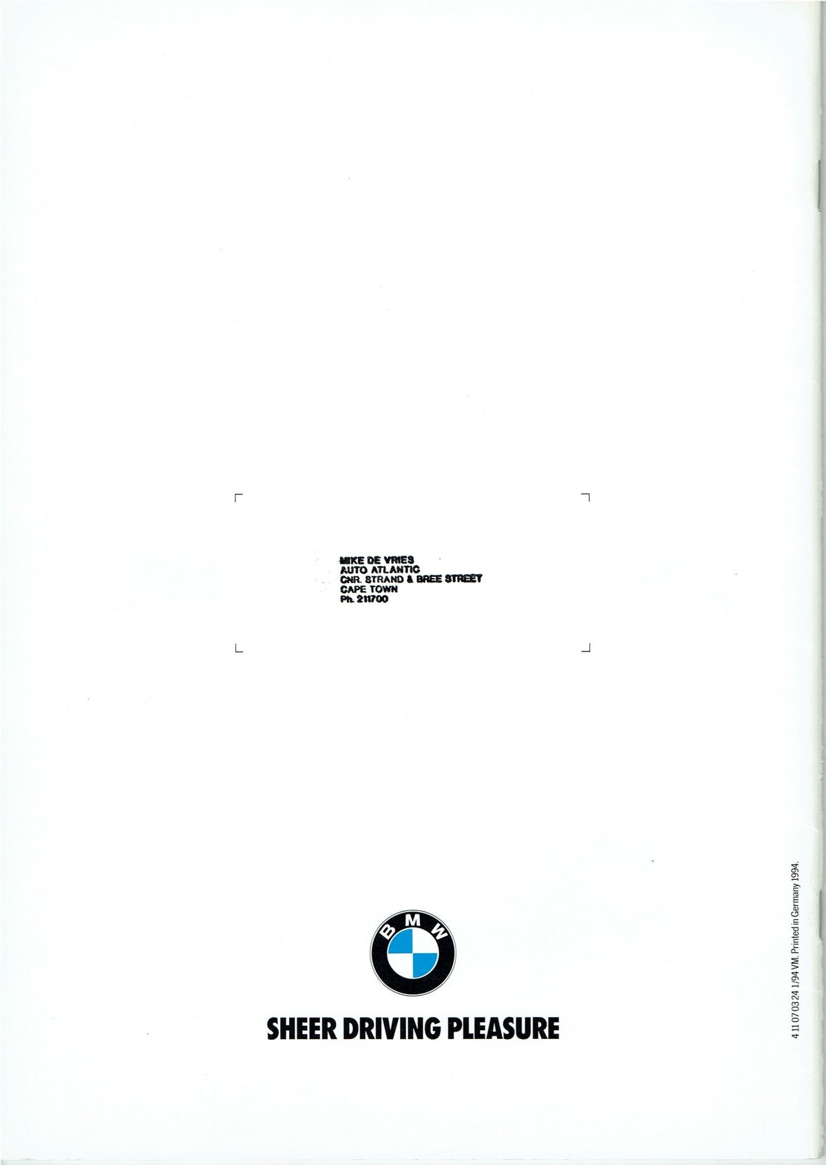 7 Series / 1 -2-3-4-5-6-7-8 Series / BMW Brochures | bimmerbrochures