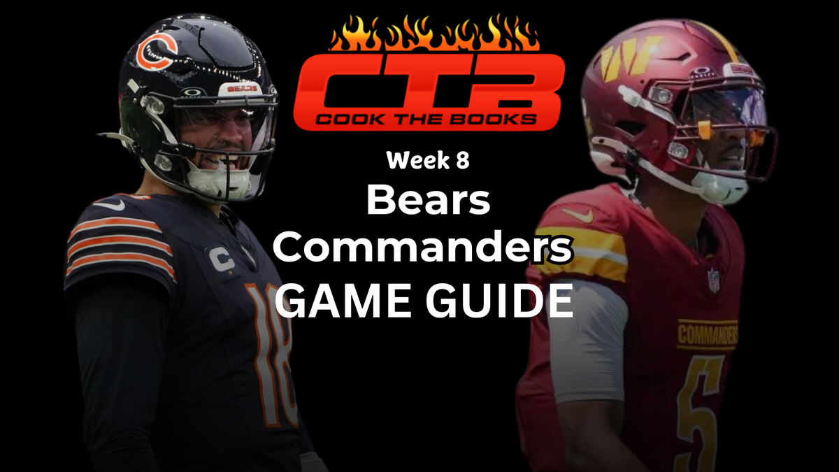 Bears vs Commanders @4:25 EST / Week 8 / 2024-25 NFL Game Guides | Cook ...