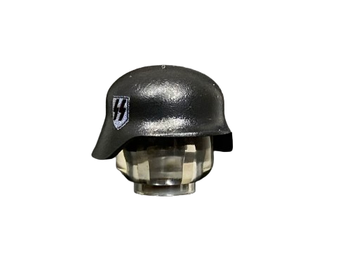 German Waffen SS Stahlhelm (Black) | TheMiniBrick