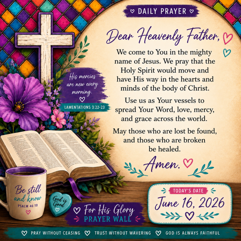 Prayer Wall | forhisgloryprayerwall.org