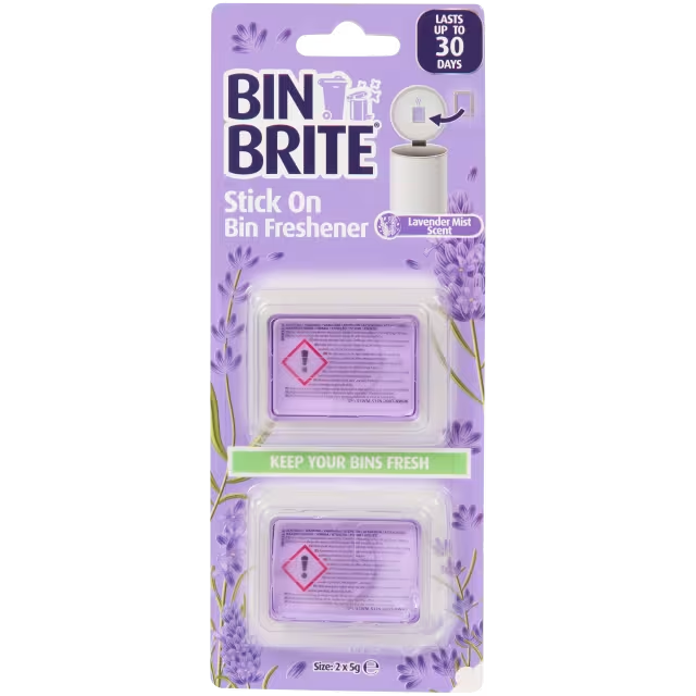 Bin Brite vuilnisbakverfrisser Stickers 2 stuks | diverse geuren ...