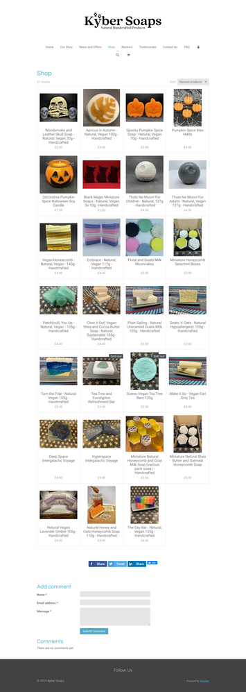 Example of websites built by clients | Webador.co.uk