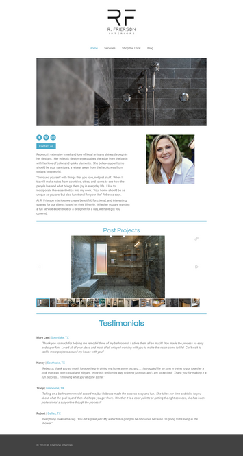 Example of websites built by clients | Webador