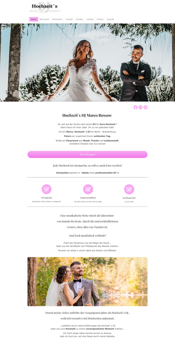 Example of websites built by clients | Webador