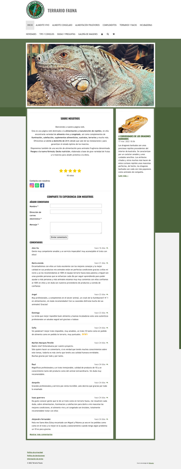 Example of websites built by clients | Webador.co.uk