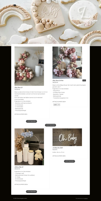 Example of websites built by clients | Webador