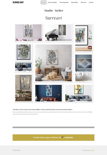 Example of websites built by clients | Webador